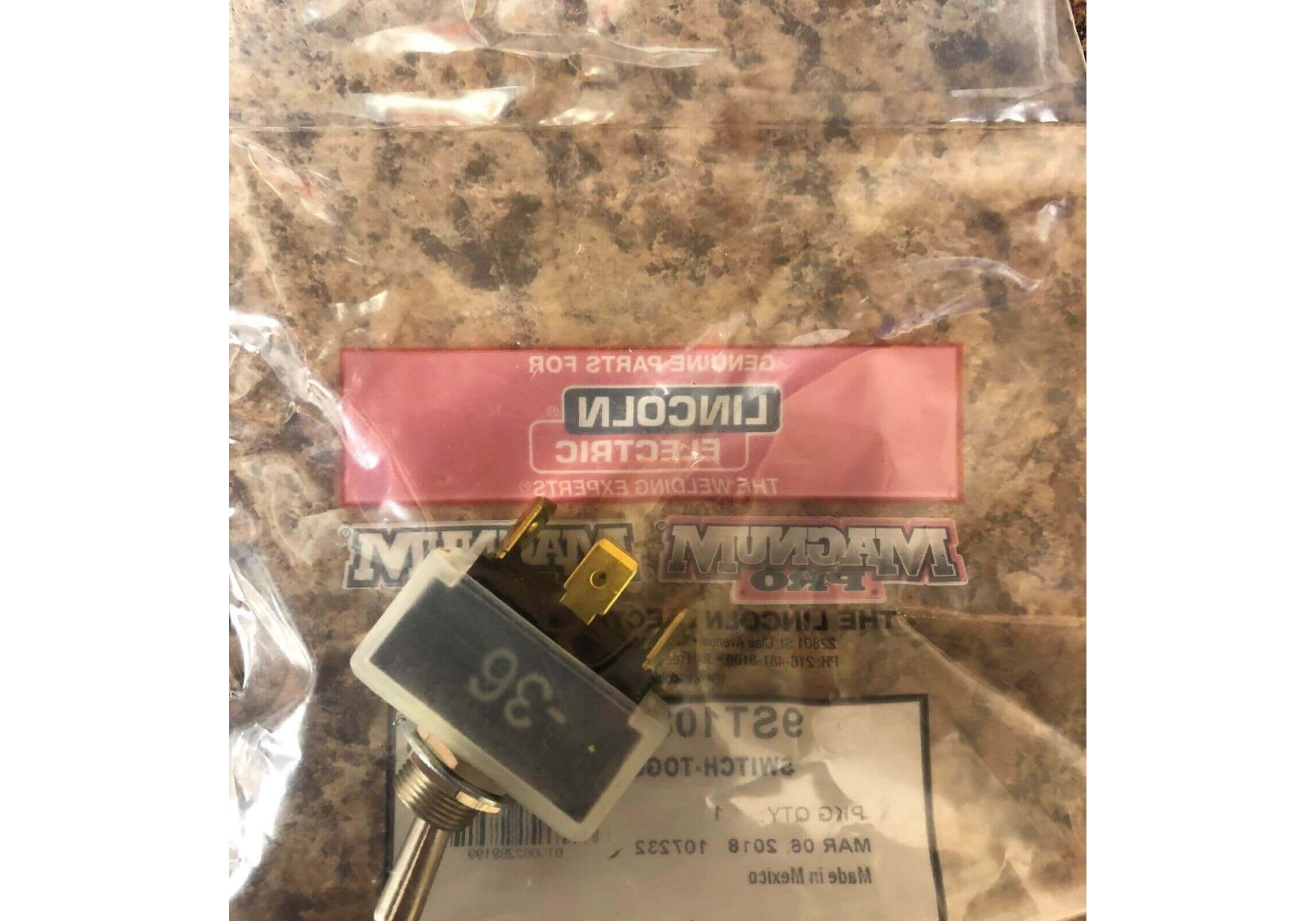 Lincoln Electric Switch-Toggle Dpdt T10800-36