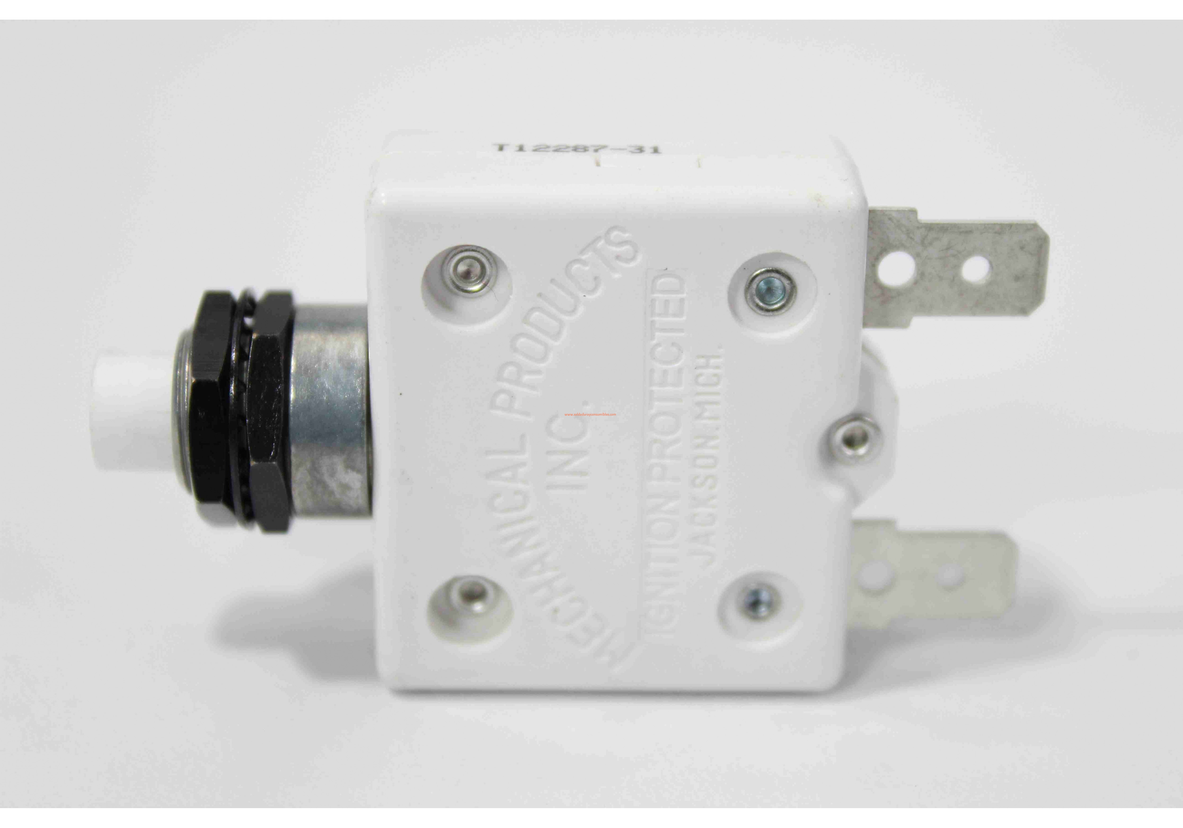 Lincoln Electric Circuit Breaker 20A,250Vac,32Vdc T12287-31