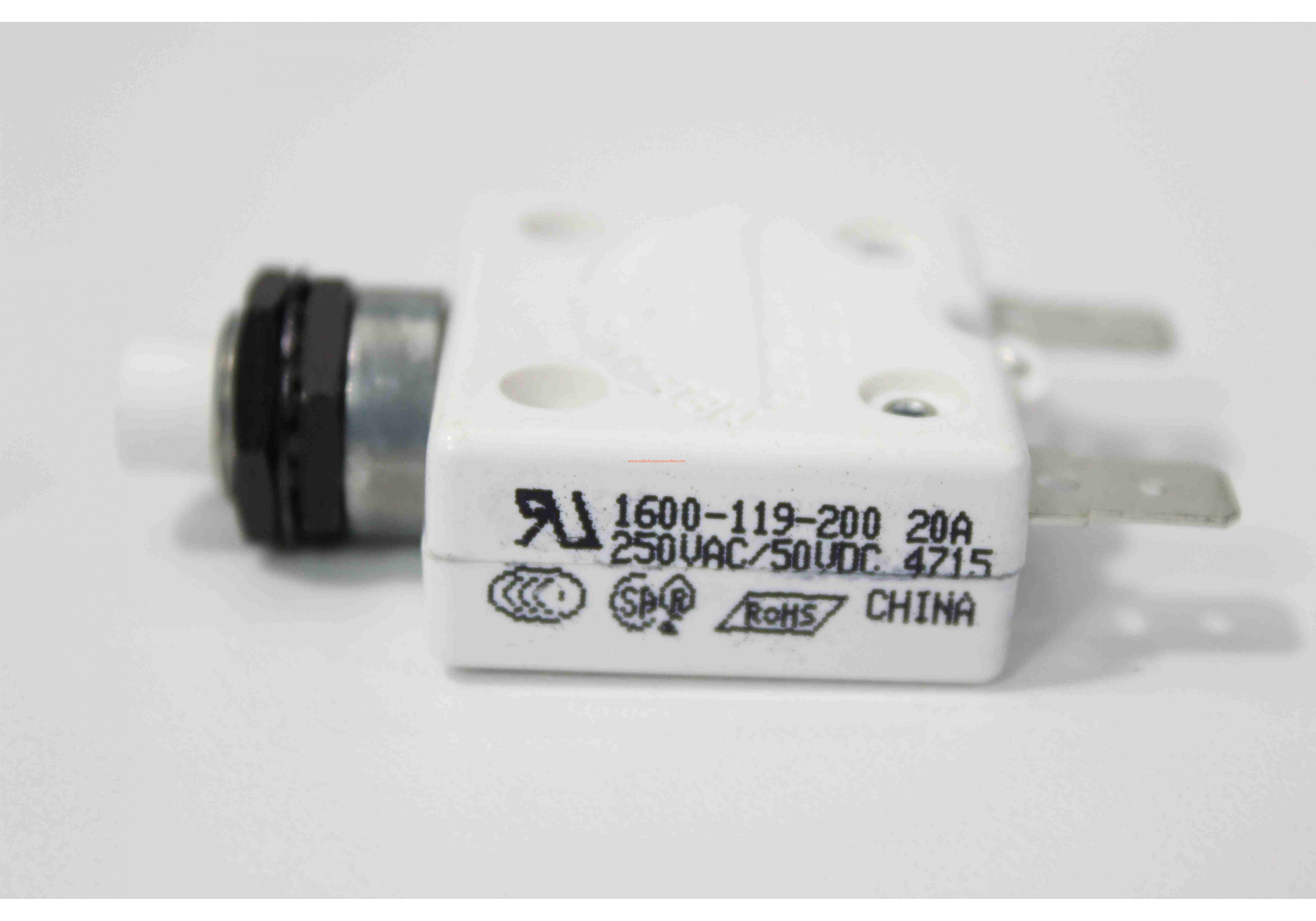 Lincoln Electric Circuit Breaker 20A,250Vac,32Vdc T12287-31